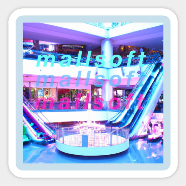 mallsoft 90s aesthetic - 90s Retro - Sticker | TeePublic